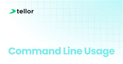 command line usage layer docs