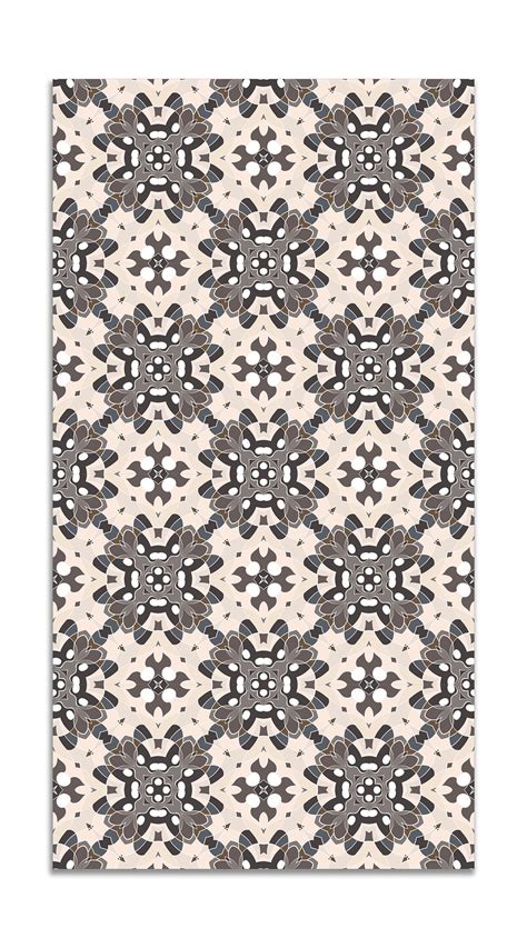 Panorama Alfombra Vinílica Azulejo Oriental Gris 160x230 Cm Alfombra