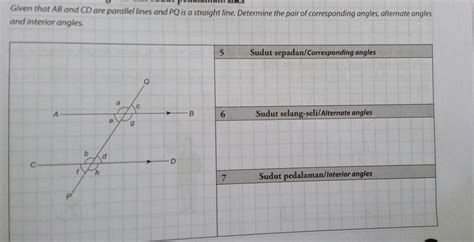 given that ab and cd are parallel lines and pq is a straight line