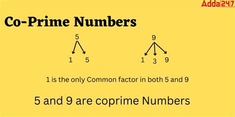 Co Prime Numbers Definition How To Find Them List Properties Examples