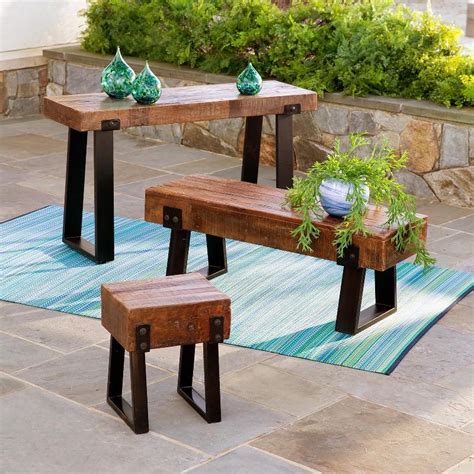 Outdoor Reclaimed Wood Table Lowry 160cm Reclaimed Teak Round Garden
