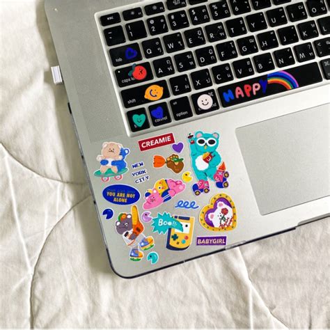 สติกเกอร์ Pvc ไดคัท A6 Creamiesticker Set A เคลือบกันน้ำ Creamiesticker Thaipick