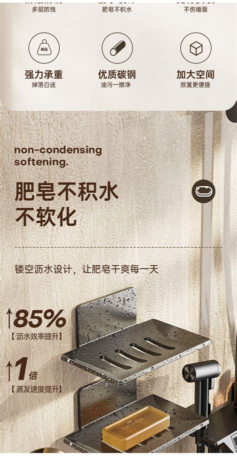 太空鋁肥皂架 壁掛肥皂盒 免打孔 無痕貼肥皂架 肥皂收納 肥皂架 菜瓜布架 瀝水架 廚房收納 浴室收納 Skby 蝦皮購物