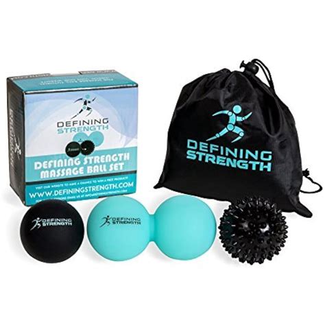 Top 3 Massage Balls Set Spiky Lacrosse Ball Peanut Muscle Roller
