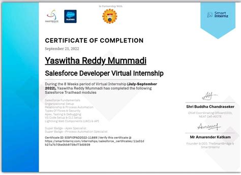 Smartinternz Salesforce Salesforcedeveloper Skilledonsalesforce