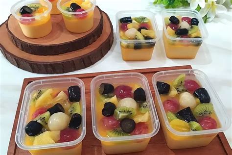 Mudah Dan Enak Begini Cara Bikin Puding Sutra Buah Yang Cocok Untuk