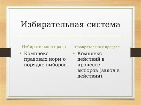Избирательная система РФ Online Presentation