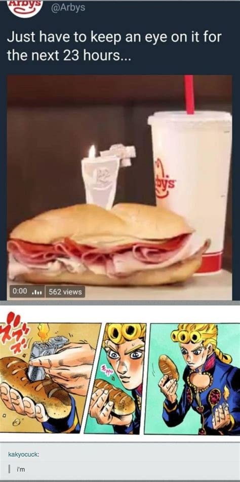 Arbys Made A Jojo Reference Arbys Jojo Bizarre Jojos Bizarre