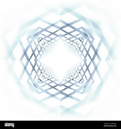 Abstract Blue White Digital Background Parametric Geometric Structures Double Exposure Effect