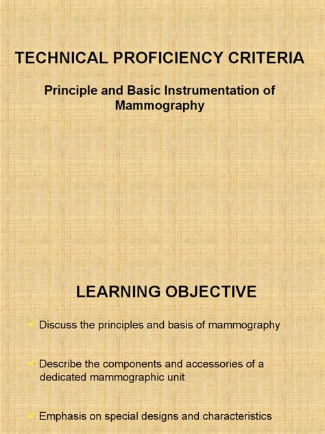 Technical Proficiency Criteria Pdf X Ray Radiography
