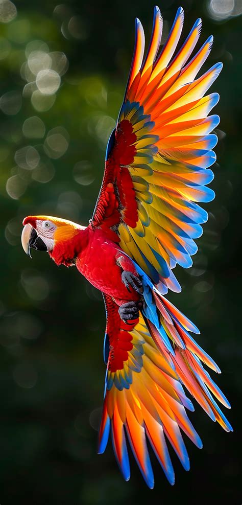Colorful Flying Parrot Artofit