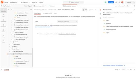 Kb485553 Use The Microstrategy Rest Api And Postman To Get Report Results