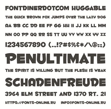 Fontdinerdotcom Huggable Font