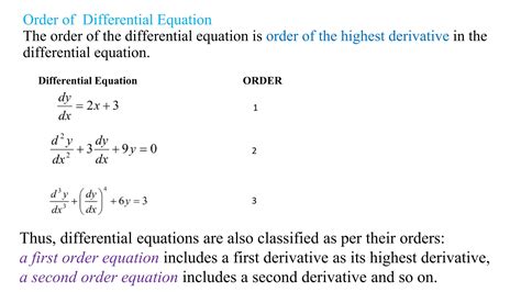 1 Differential Equations First Order Higher Degree Pptx Physics Science