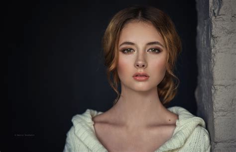 Women Portrait Face Blonde Looking At Viewer Open Mouth Freckles