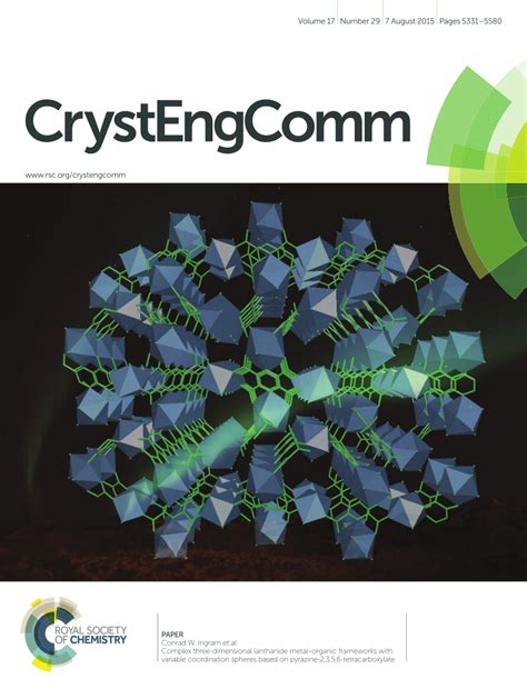 Pdf Complex Three Dimensional Lanthanide Metalorganic Frameworks With Variable Coordination