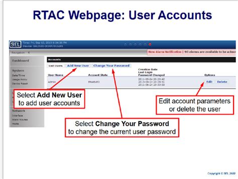 Sel Rtac User Accounts Pdf