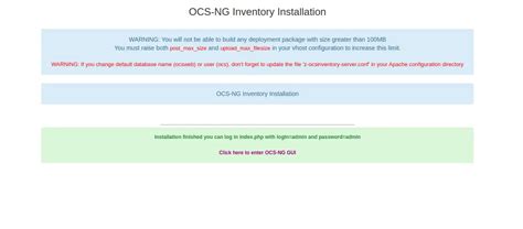 how to install ocs asset management tool on debian 10