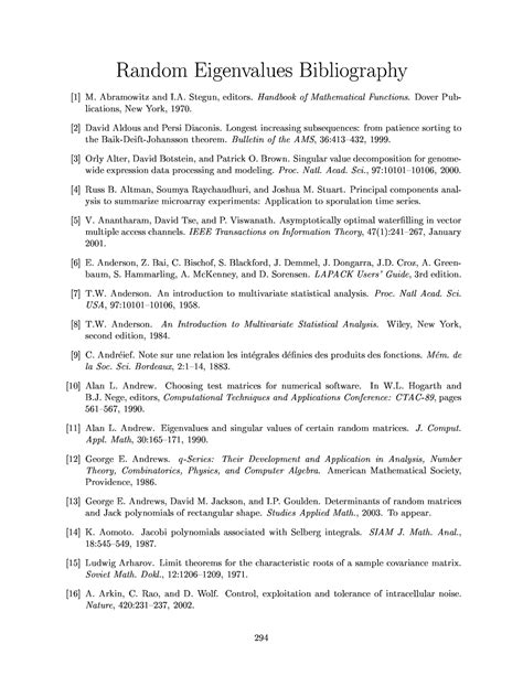 Random Matrix Theory And Its Applications Studocu