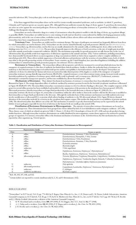 Tetracyclines Classification Big Chemical Encyclopedia