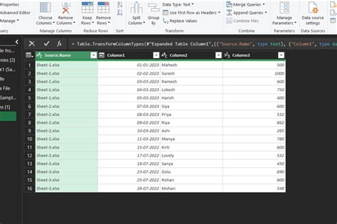 retrieving data from folders and workbooks with different sheet names