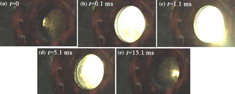 Typical Photographs From High Speed Camera Of The Sicr Process In The