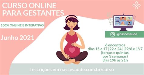 Curso Online para Gestantes Nasce Saúde JUNHO Sympla