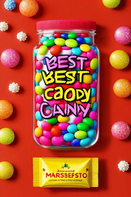 Premium Ai Image Colorful Candy Jelly Beans Rainbow Candy Snacks