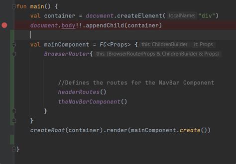 Problems With Kotlin React Router Dom Element Attribuute For Binding A React Component To Url