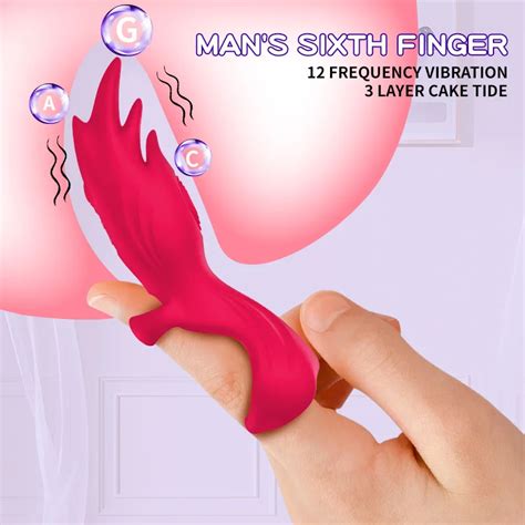 Silicone Finger Vibrator Clitoris G Spot Vagina Stimulator Couples Mini