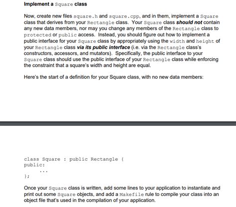 Solved Using Inheritance Were Going To Work With Shapes In