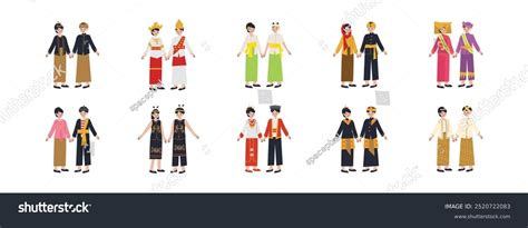 524 Java Traditional Clothing Costume Stock Vectors And Vector Art Shutterstock