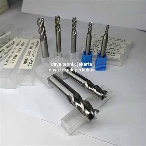 Jual Endmill HSS 10mm Toki 4 Flute Mata Bor Milling HSS End Mill Original Jakarta Barat