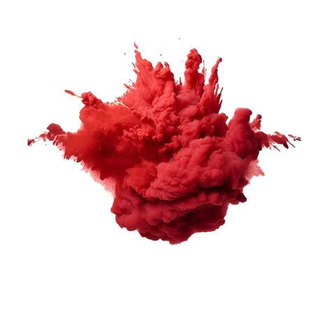 Premium Psd Red Ink Explosion Vector Image