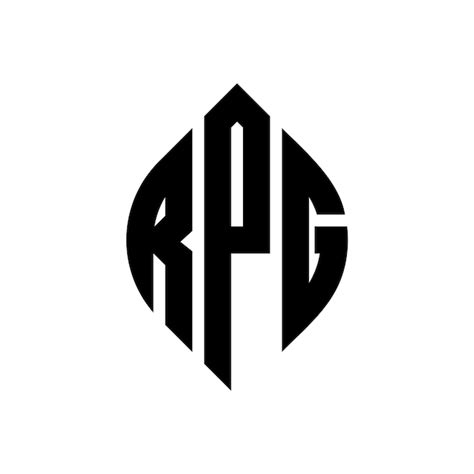 Premium Vector Rpg Circle Letter Logo Design With Circle And Ellipse