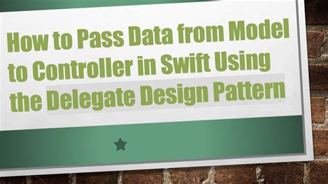 how to pass data from model to controller in swift using the delegate