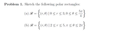 Solved Problem 1 Sketch The Following Polar Chegg