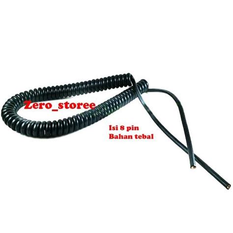 Jual Kabel Mic Mig Spiral Isi 8 Buntung Rig Kenwood Alinco Icom Motorola Isi 8 Serabut Cable