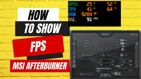 how to show fps and cpu gpu usage easy way msi afterburner april