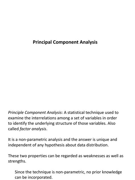 lec 17 principal component analysis pdf pdf principal component
