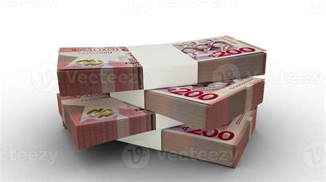 3d Rendering Of Stack Of Ghanaian Cedi Notes Few Bundles Of Ghanaian Currency 12909626 Png