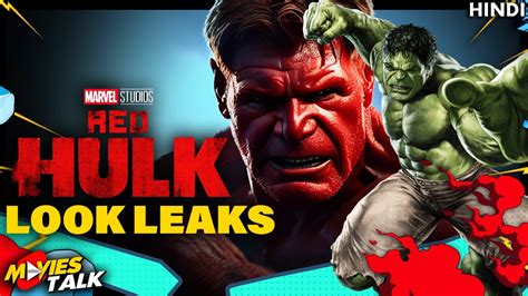 Red Hulk First Look Leak He Is Not A Secret In MCU YouTube