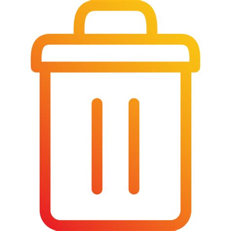 Delete Symbol Generic Gradient Icon