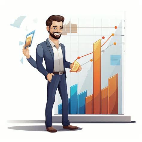 Premium Photo Data Analytics Cartoon Vector