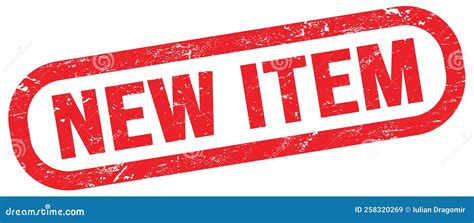 NEW ITEM Text Written On Red Stamp Sign Stock Illustration