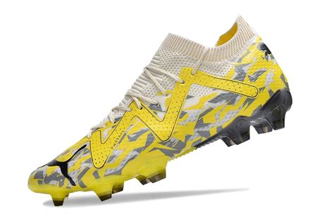 Puma Future Ultimate FG AG Voltage Pack Sedate Gray Asphalt Yellow Blaze