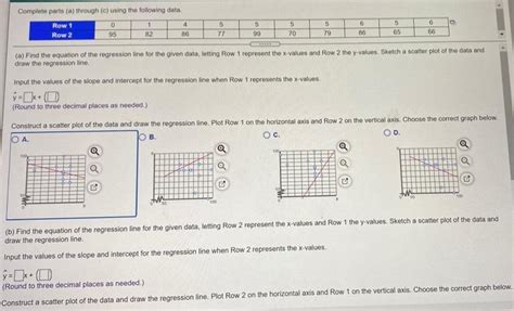 solved complete parts a through c using the following