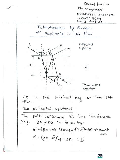 Interference In Film Of Varying Thickness Pdf