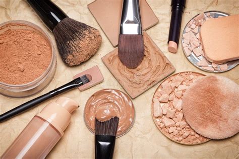 Makeup Products To Even Out Skin Tone And Complexion Stock Image