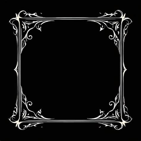 Decorative Corners And Dividers Frame Silhouette Vector Illustration